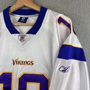 Reebok | Shirts | Reebok Nfl Minnesota Vikings 8 Rice Jersey Men Size 5 ...